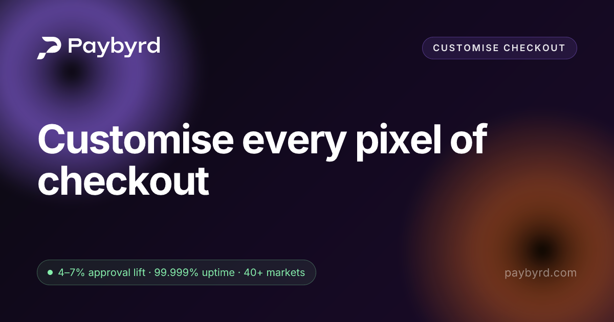 Customize your checkout — Paybyrd sandbox